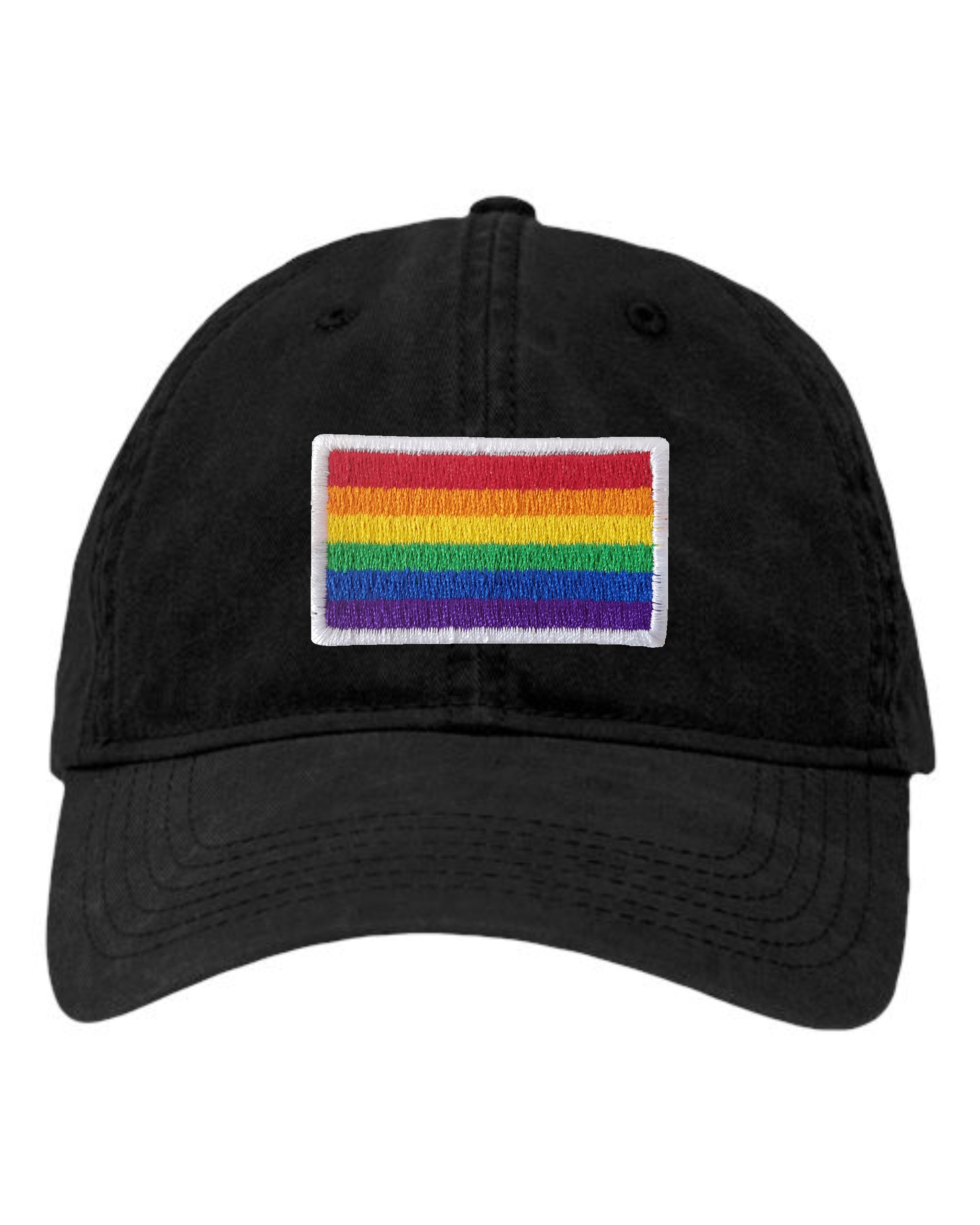 Rainbow Gay & Lesbian Pride Flag Embroidered Deluxe Dad Hat