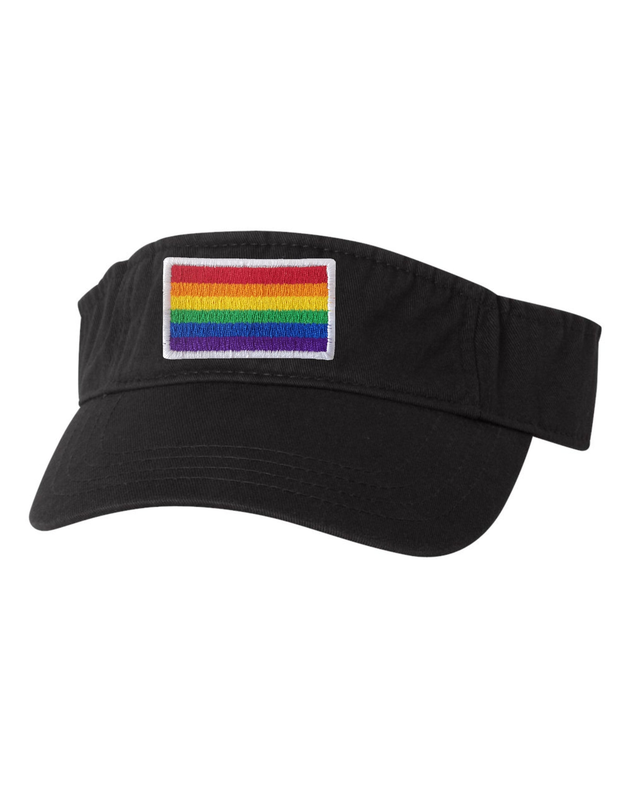 Rainbow Gay & Lesbian Pride Flag Embroidered Visor Dad Hat