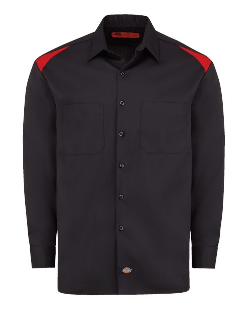 Dickies 6605 Long Sleeve Performance Team Shirt With Custom Embroidery