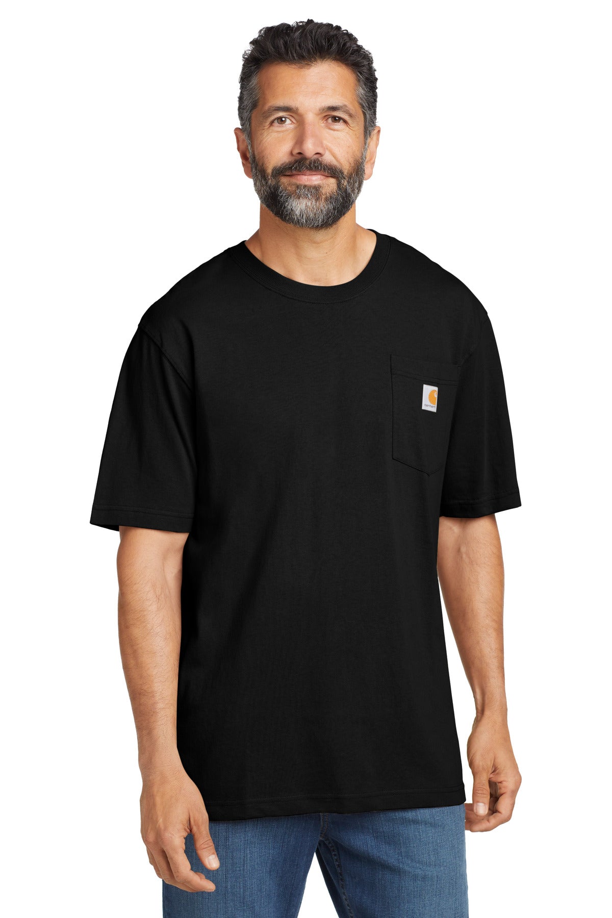 Carhartt CTK87 Workwear Pocket Short Sleeve T-Shirt With Custom Screen