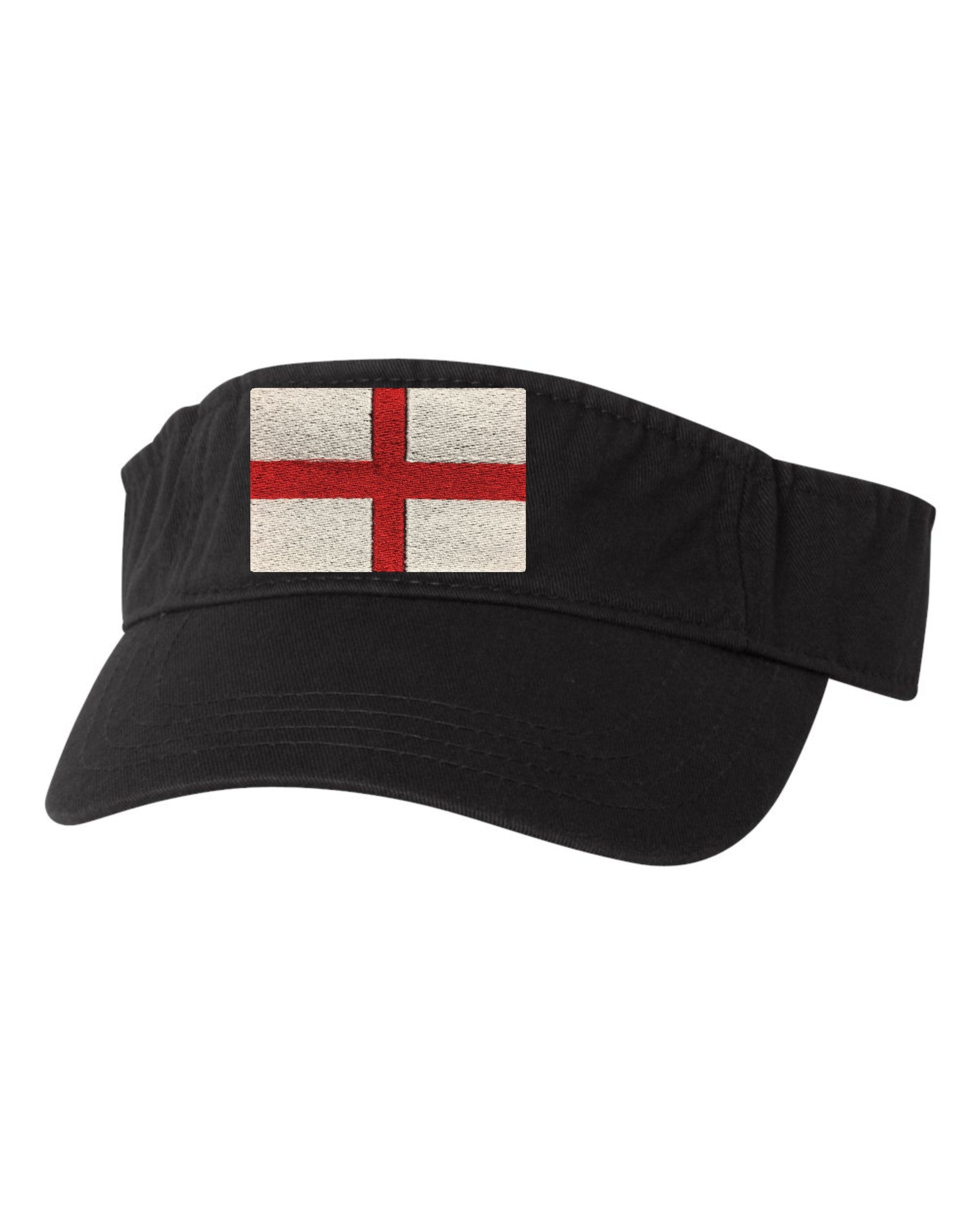 England Flag Embroidered Visor Dad Hat