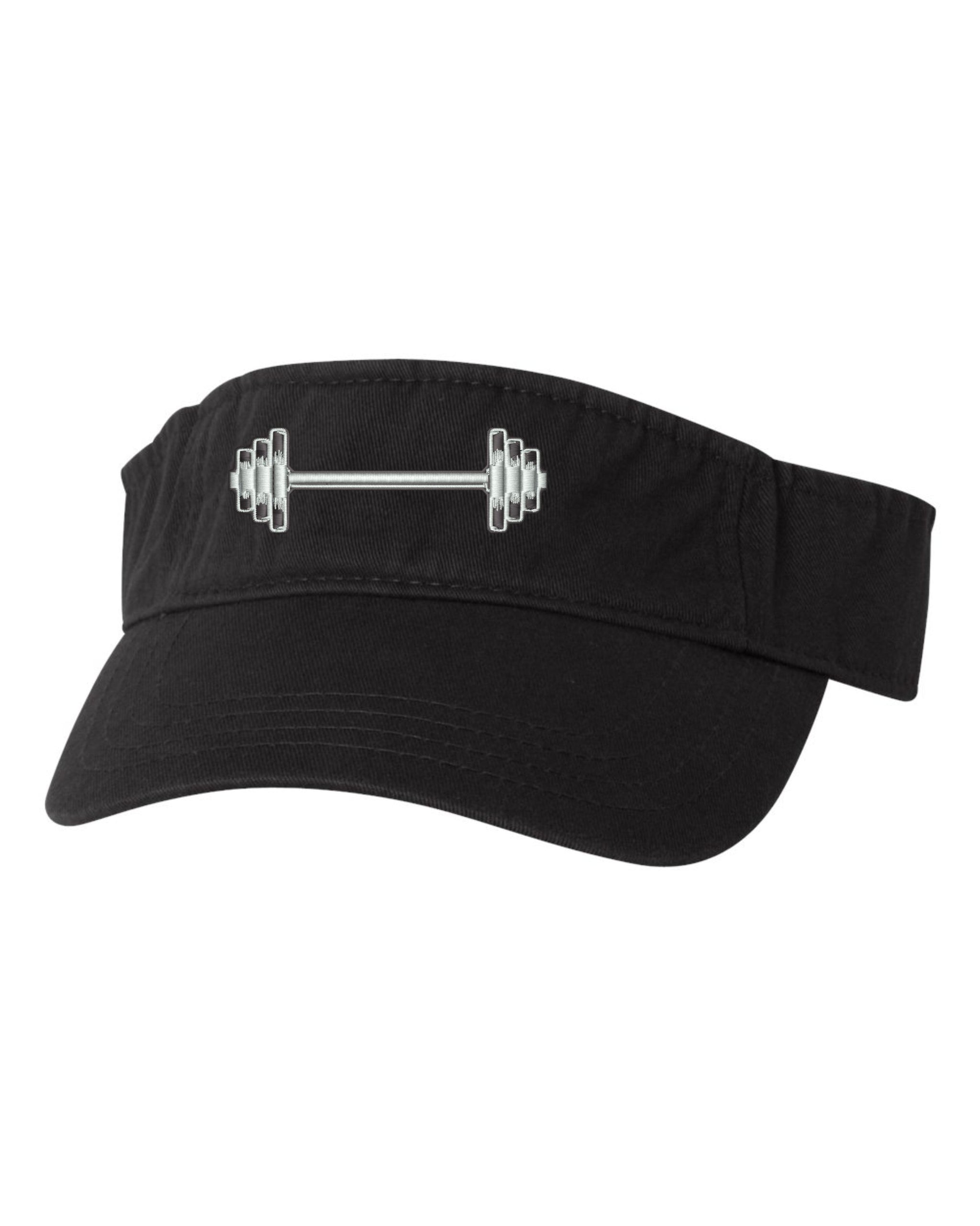 Loaded Barbell Workout Gym Embroidered Visor Dad Hat