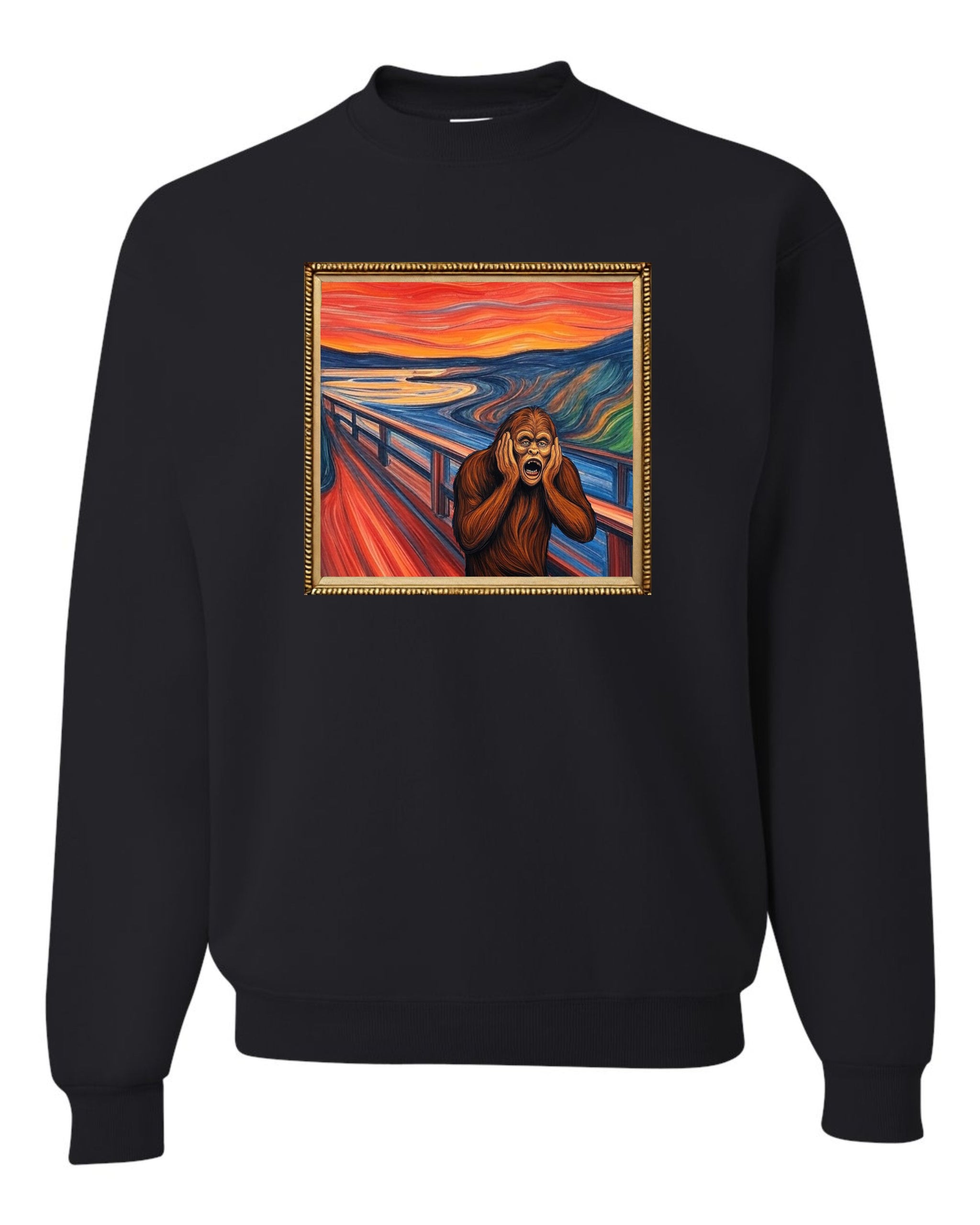 Bigfoot The Scream - The Lost Original Funny Sasquatch Unisex Sweatshi