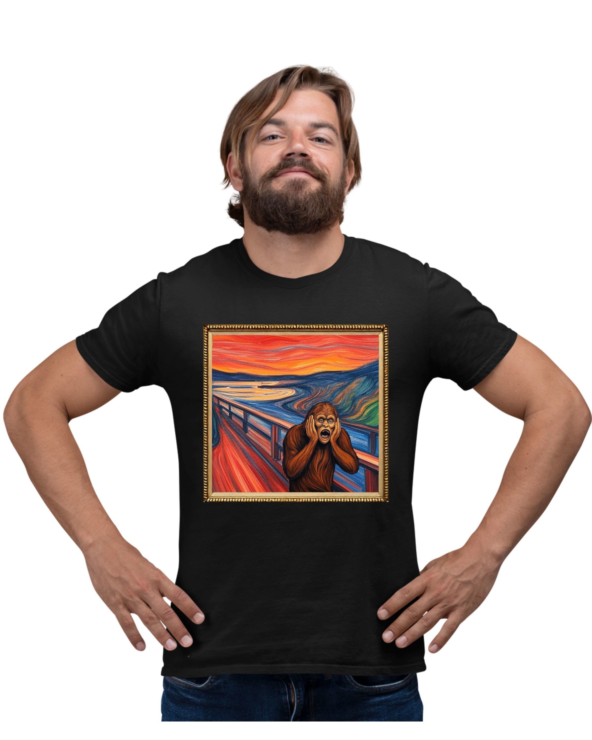 Bigfoot The Scream - The Lost Original Funny Sasquatch Unisex T-Shirt