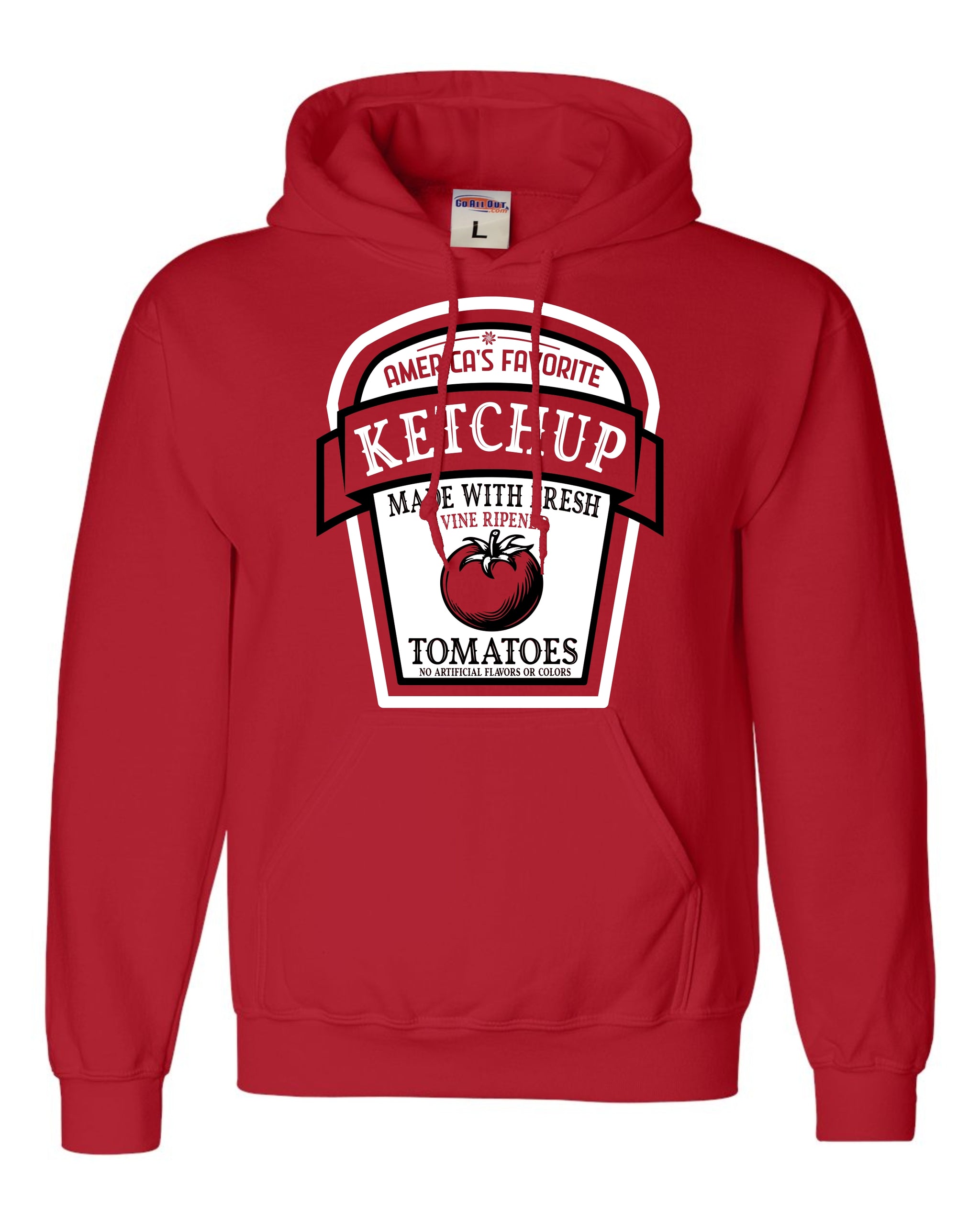 Ketchup Label Funny Group Halloween Costume Unisex Sweatshirt Hoodie