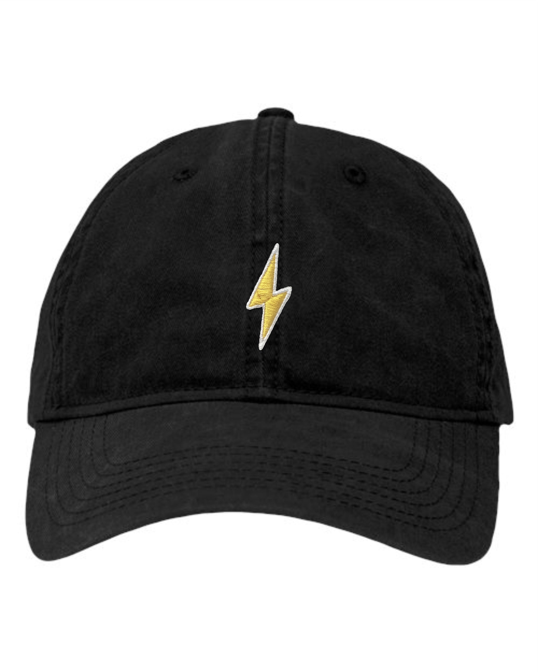 Lightning Bolt Embroidered Deluxe Dad Hat