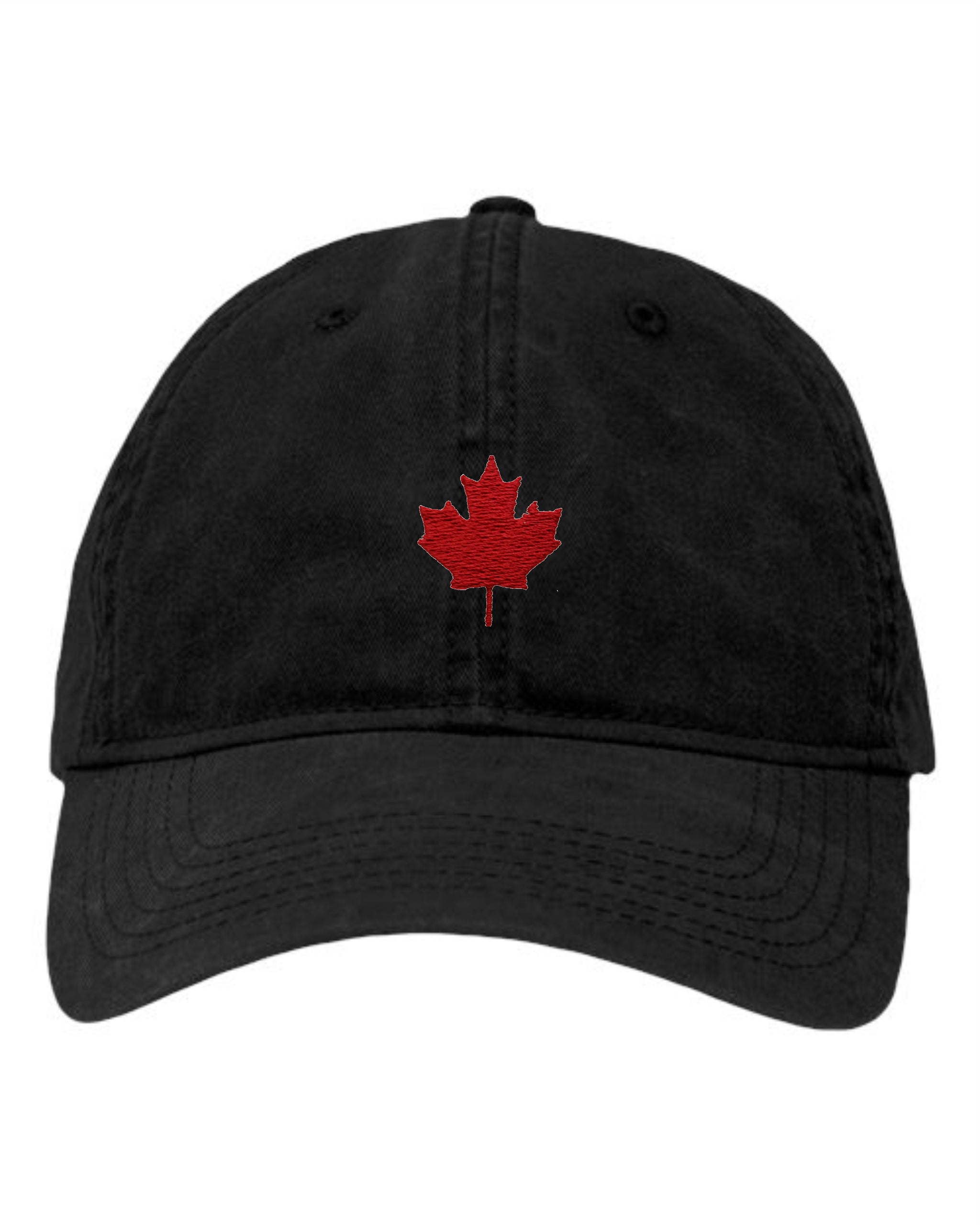 Canada Maple Leaf Embroidered Deluxe Dad Hat