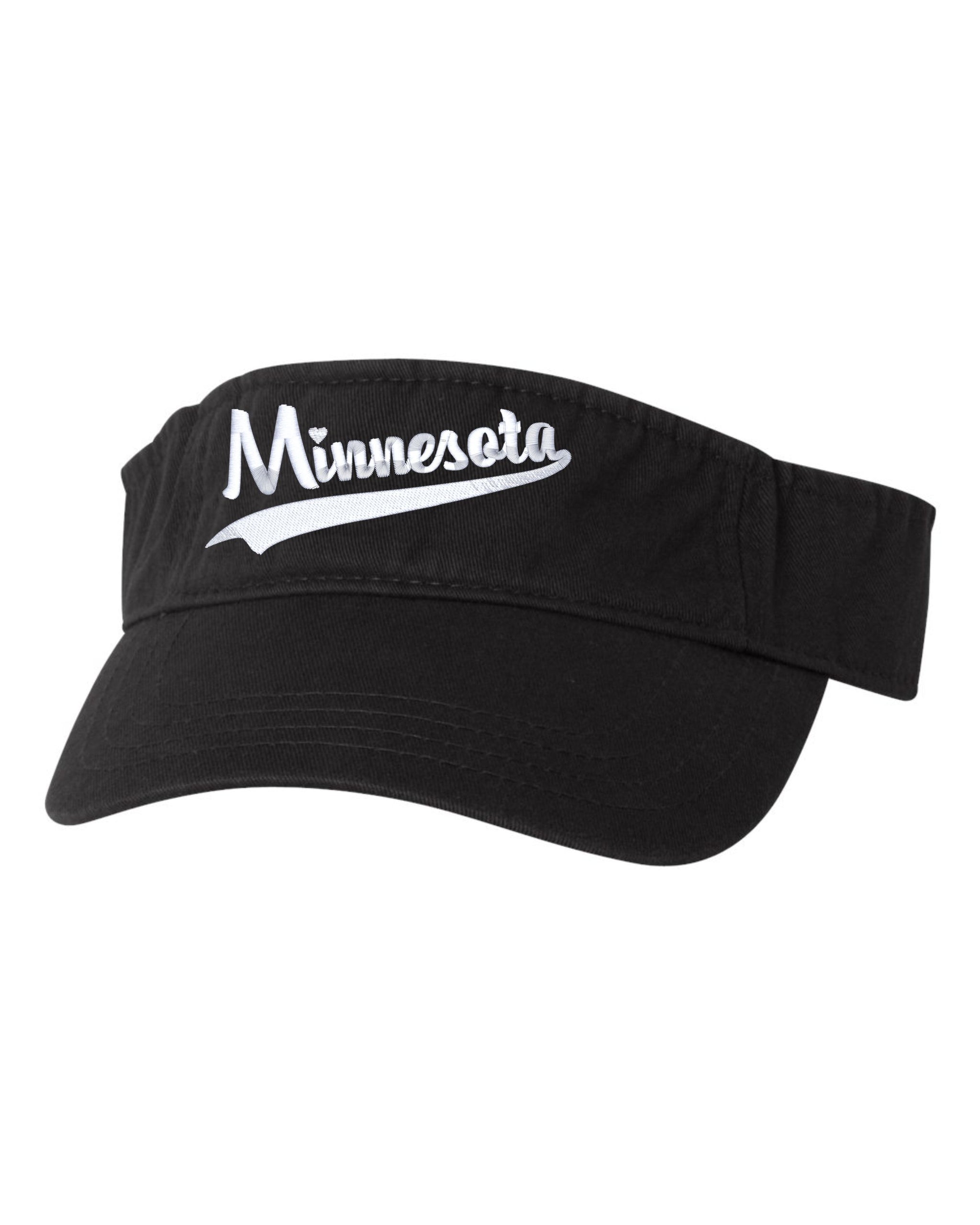 State Of Minnesota Script Embroidered Visor Dad Hat