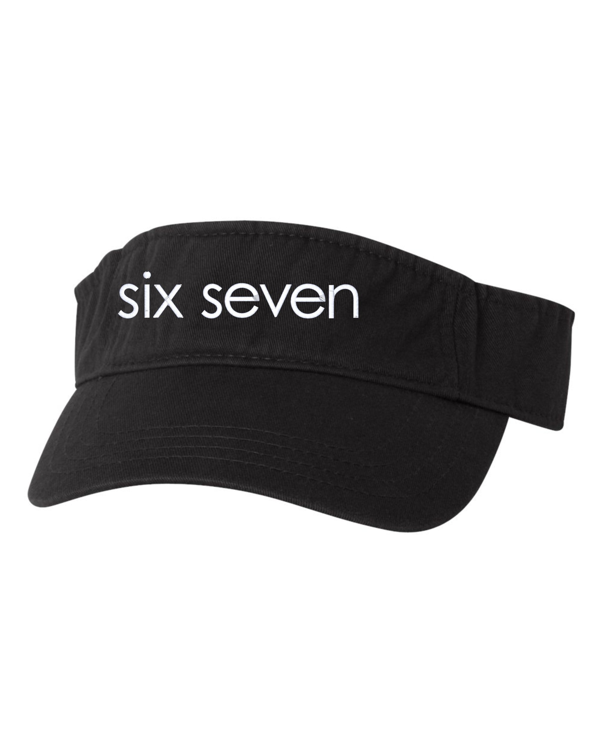 Six Seven Funny Meme Embroidered Visor Dad Hat
