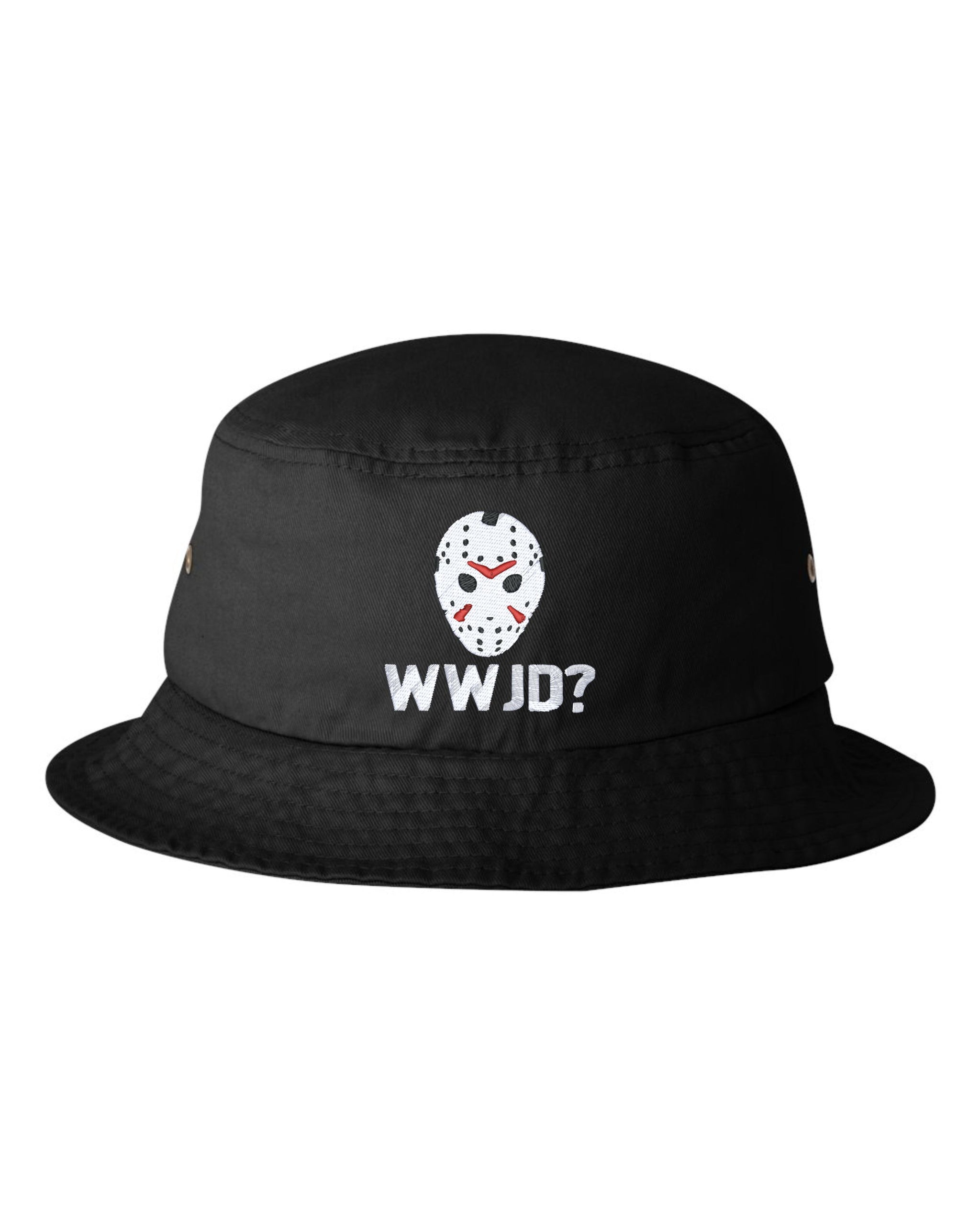 WWJD? What Would Jason Do Funny Horror Movie Embroidered Cap Dad Hat