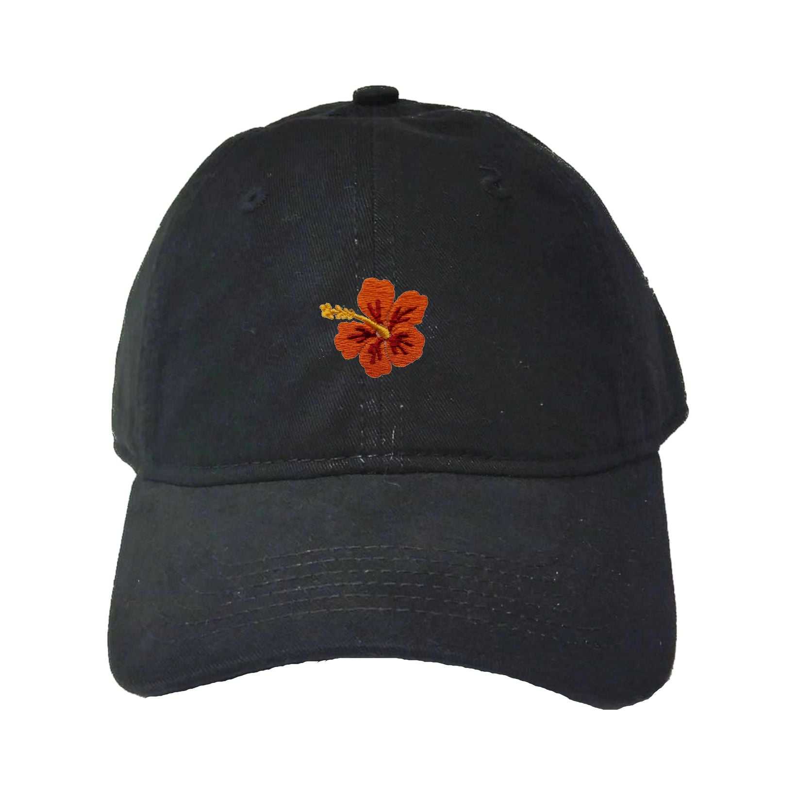 Hawaiian Flower Hibiscus Embroidered Deluxe Dad Hat