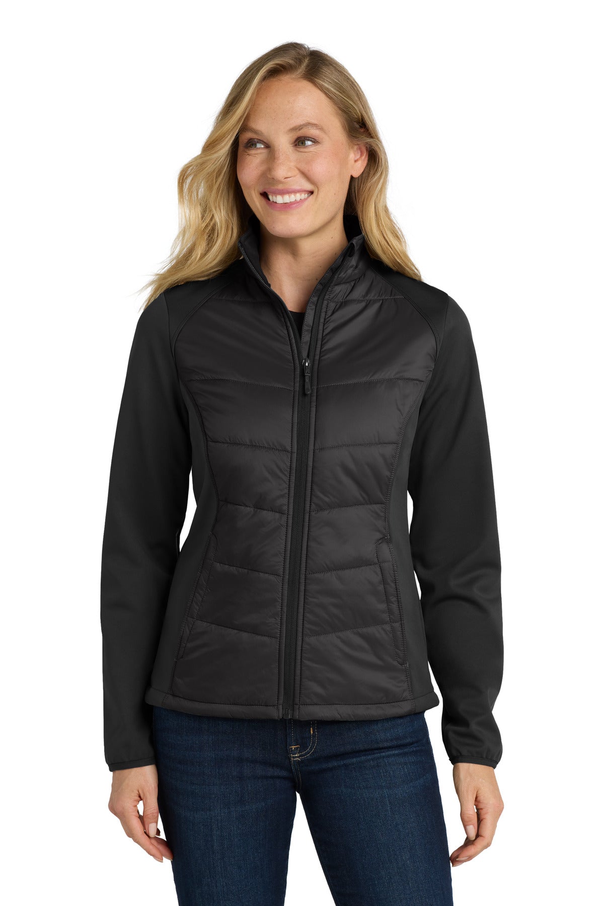 Port Authority L787 Women's Hybrid Soft Shell Jacket With Custom Embro